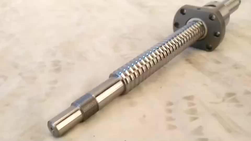 Head Ball Screw Rotary Rolling Ball Screw For Semiconductor Industry ...