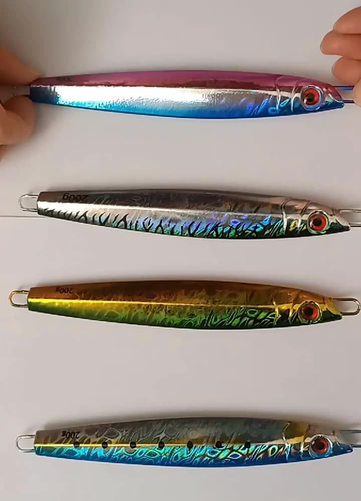 Spanish Mackerel 100g/120g/160g/200g/250g Saltwater Lead Vertical Metal ...