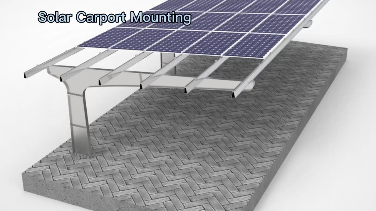 Customized Solar Panel System Excellent Water-proof Carport Solar ...