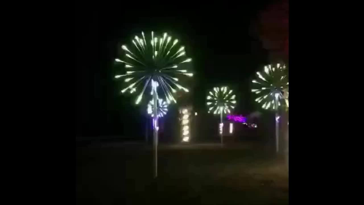Outdoor Wedding Led Firework Lights For Square Event Party Simulated ...