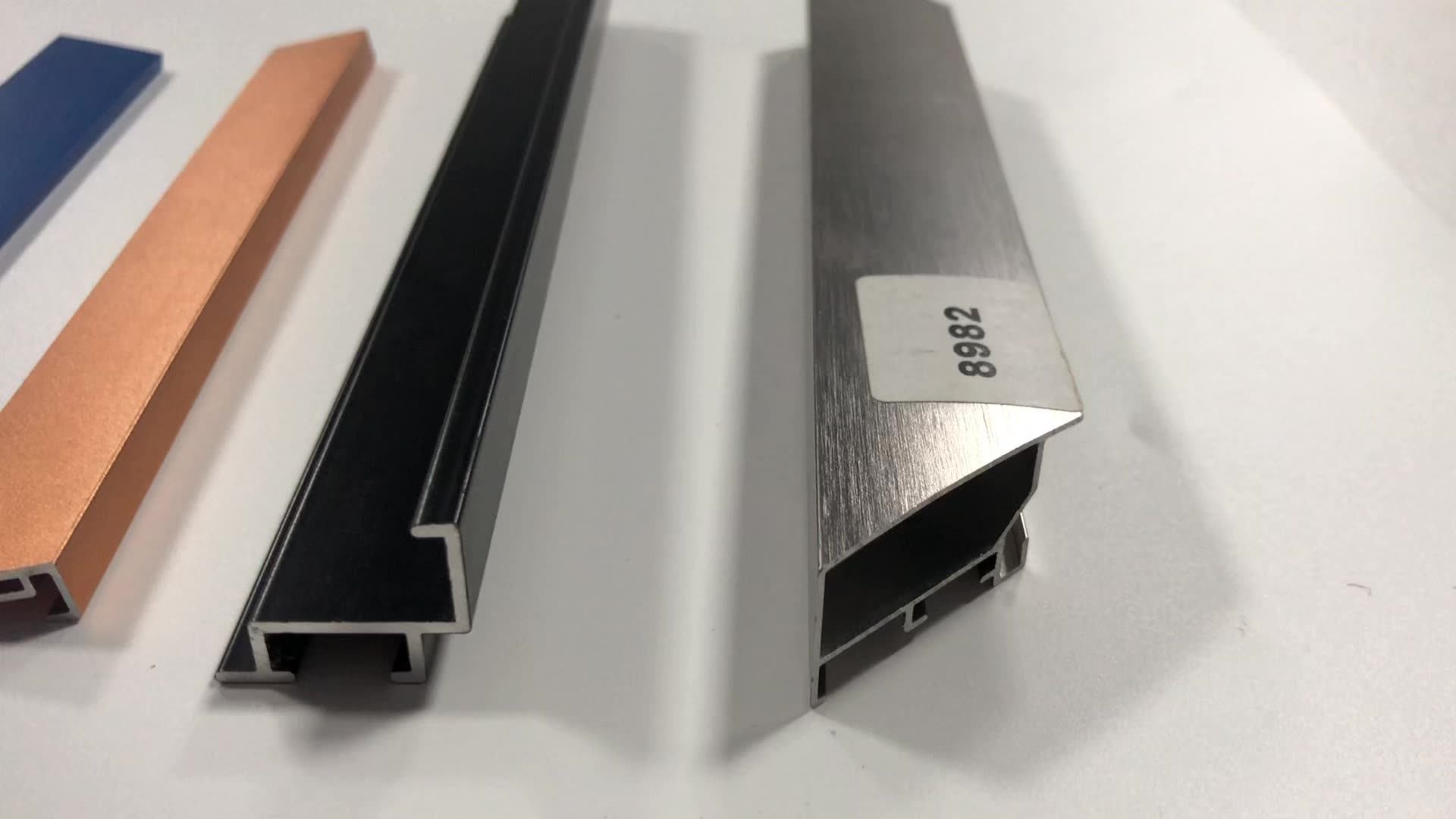 Customized Aluminium Silver Snap Frames /aluminum Photo Frame Profiles ...