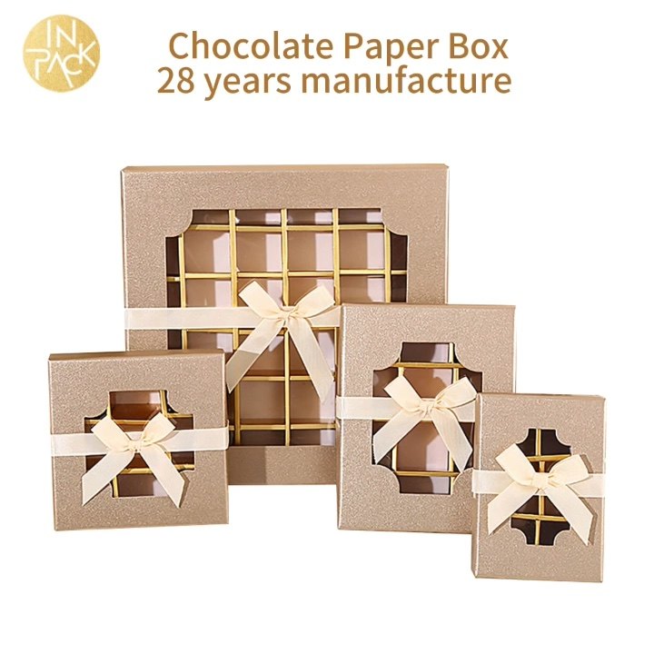In Pack Custom Elegant Chocolate Paper Box Chocolate Packaging Box Gift ...