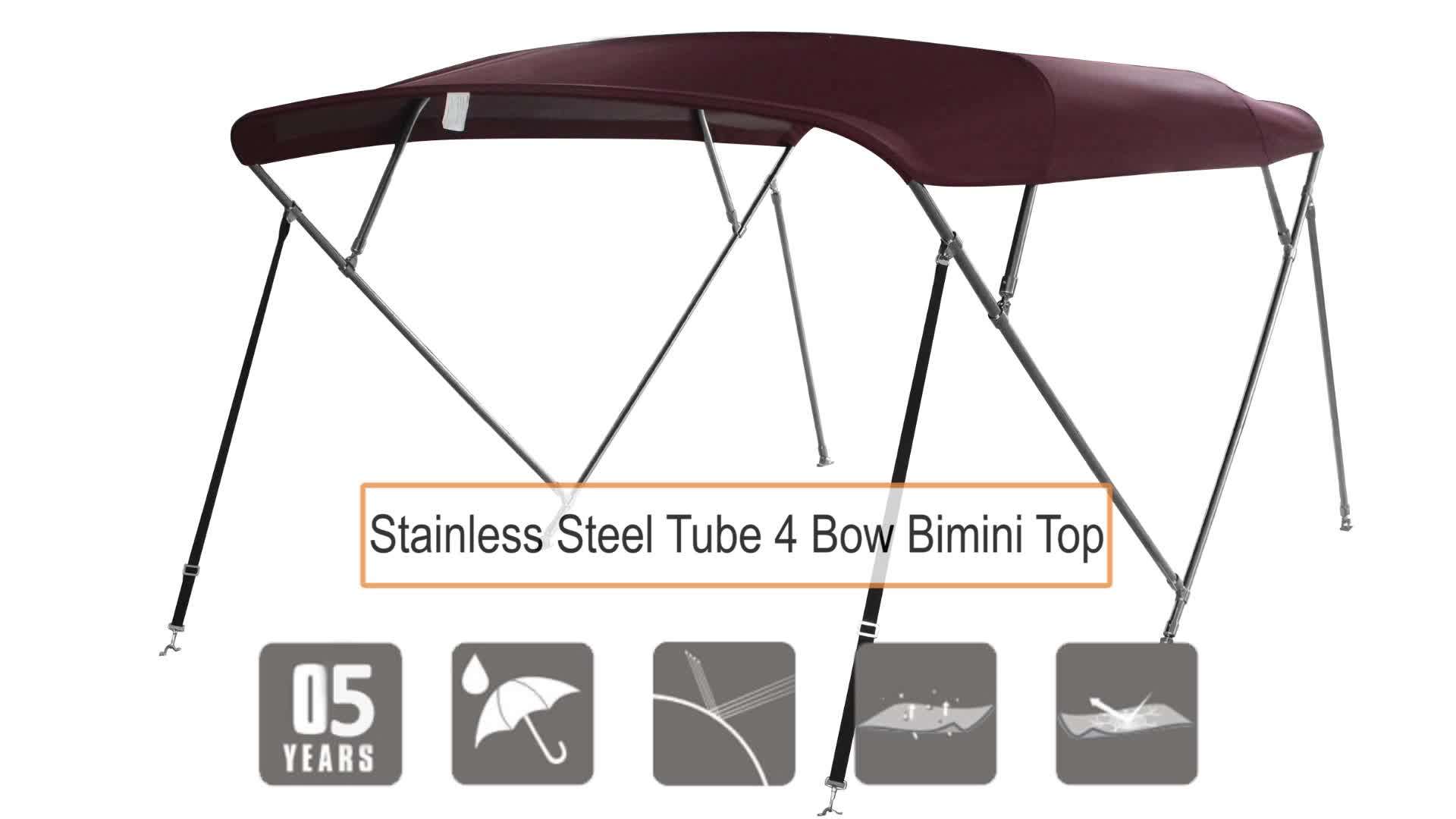 Nhcx 4 Bow Boat Top Cover Stainless Steel Frame Boat Canopy Cover - Buy ...