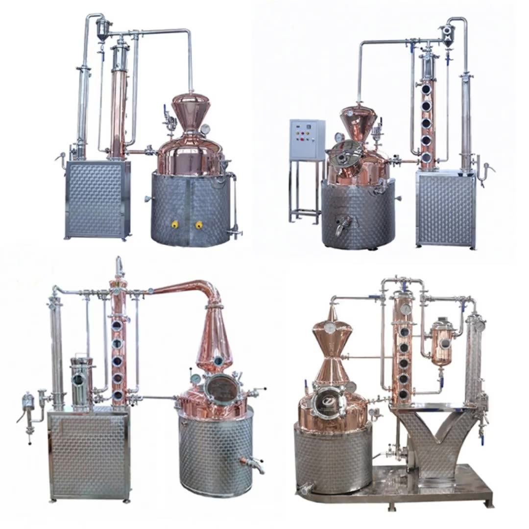 Copper Distillery Equipment 300l Moonshine Alcohol Reflux Column ...