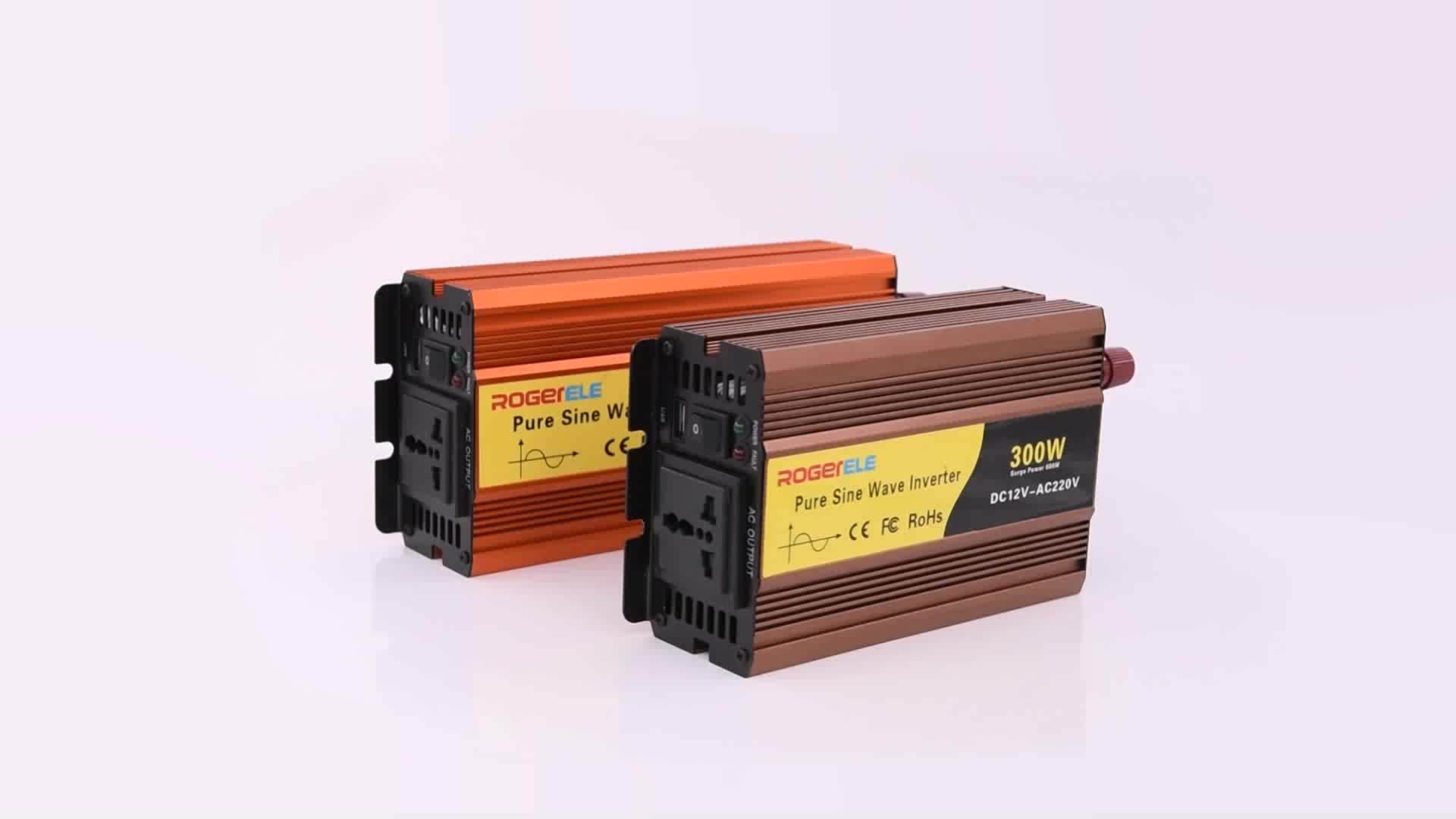 300w 300 Watt 12v/24v/48v Dc To Ac 110v/120v/220v/230v Pure Sine Wave ...