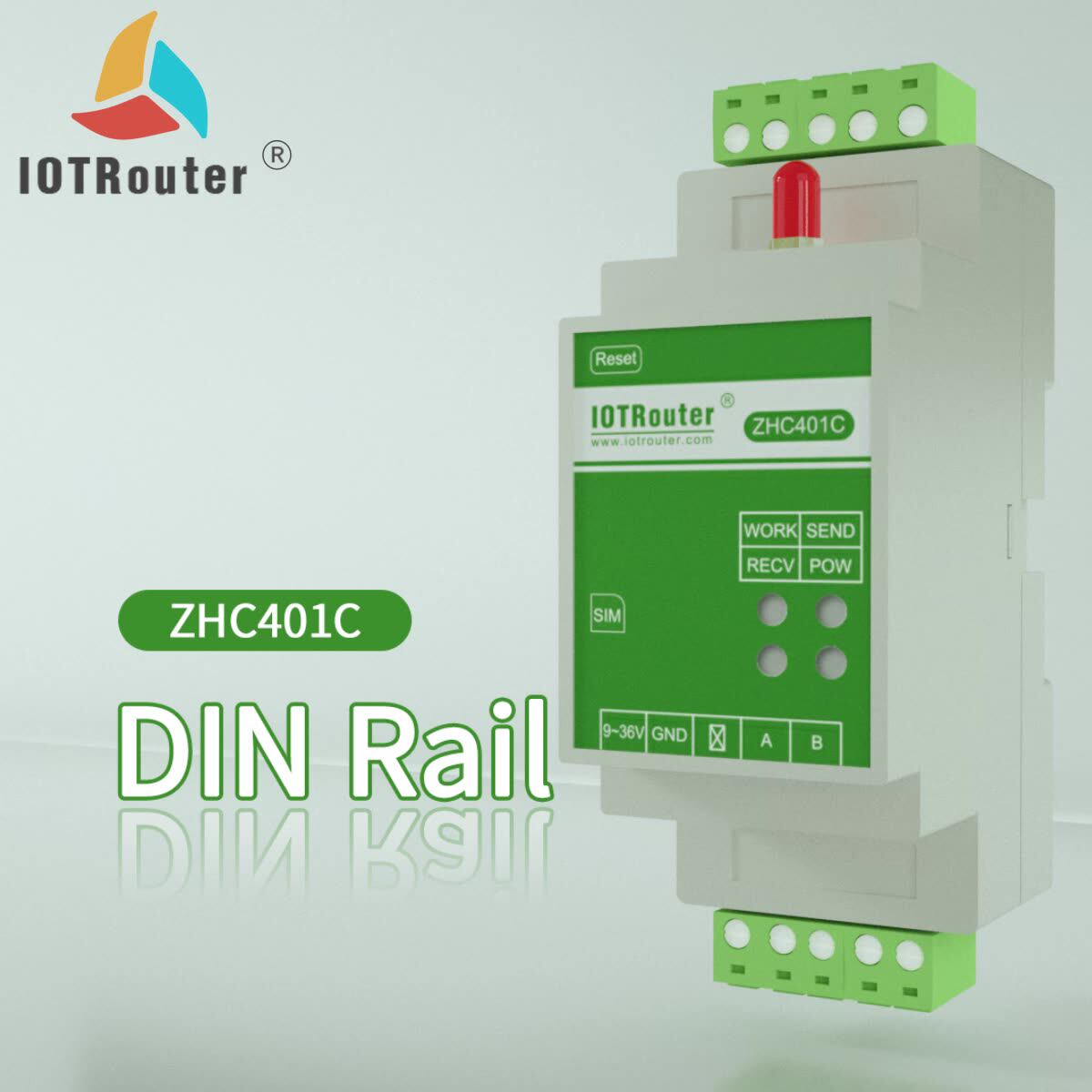 Din Rail Modbus To 4g Module Mqtt Json Gateway Transparent Transmission ...