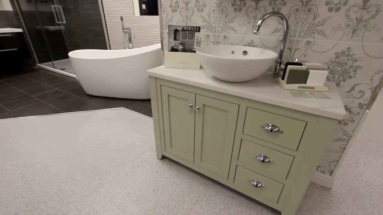 Custom Umywalka Wastafel Lavatory Bathroom Vanity Sink Cabinet Wash Basin Counter Solid Surface ...