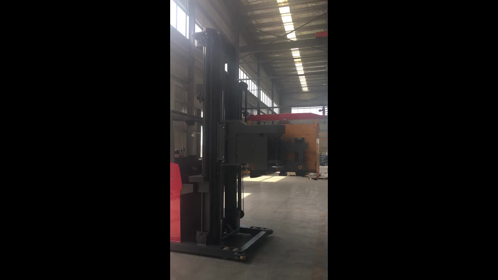 Chariot Elevator 1.0t 1.5t 3 Way Trilateral Lift Truck Electric Pallet Stacker Forklift - Buy ...
