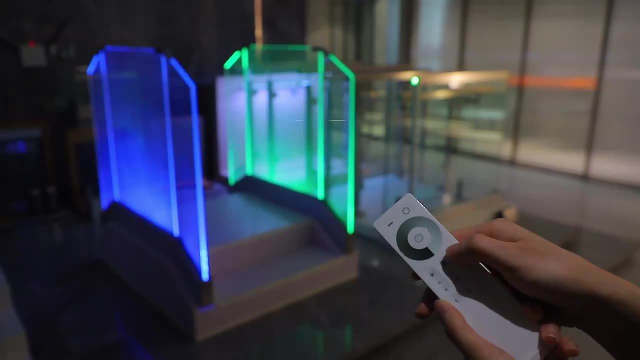 Aluminum Glass Led Balustrade Barrier Decking Illuminated Railing ...