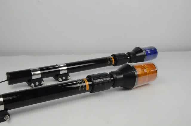 Telescope Motorcycle Rear Pole Mount Red Warning Strobe Beacon Police ...