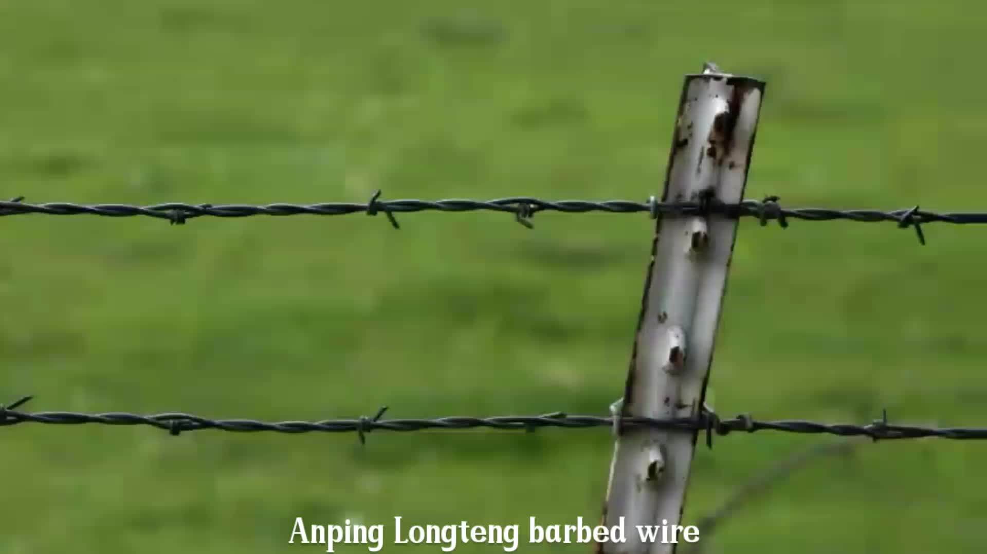 Farm Fencing Barbed Wire / 12ga X14ga Galvanized Barbed Wire Per Roll ...