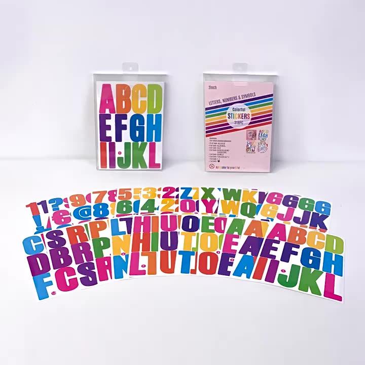 24 Sheets Large Letter Stickers,2 Inch Self Adhesive Letters For ...