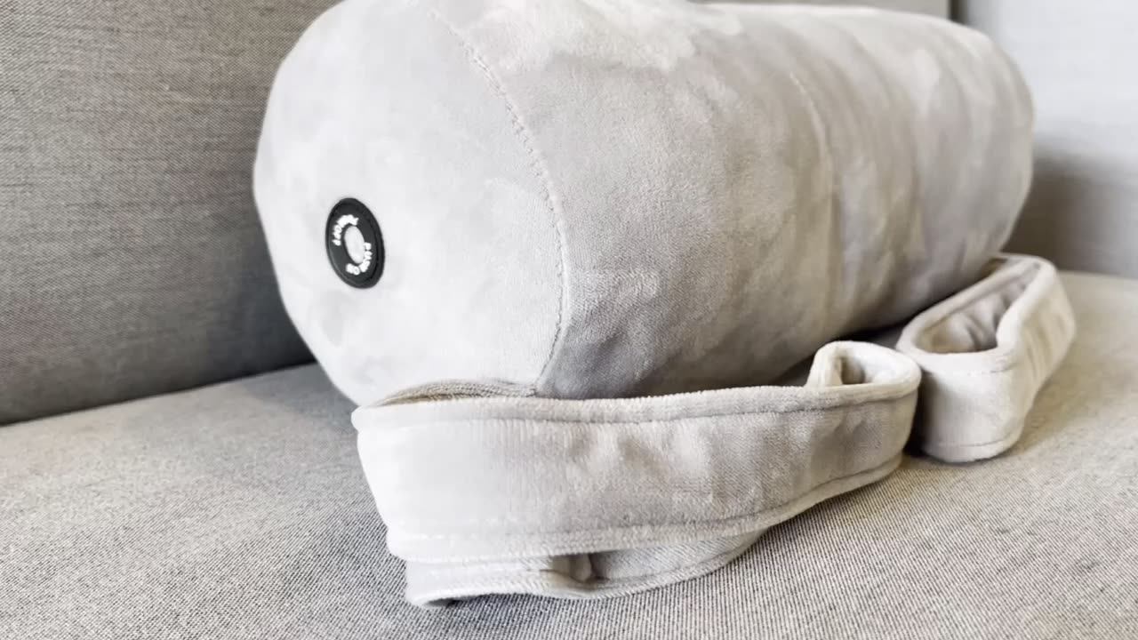 Massager Vibrating Cylinder Neck Roll Relax Travel Pain Relief Electric ...