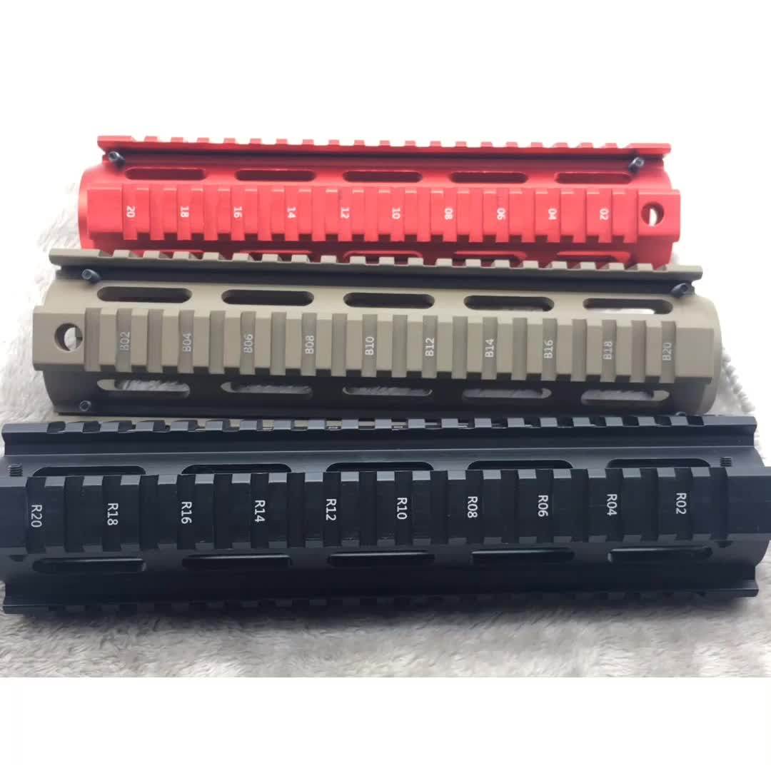 Red Color Ar Ar15 M4 Rifle Handguard 9 Inch Hunting Tactical Shooting ...