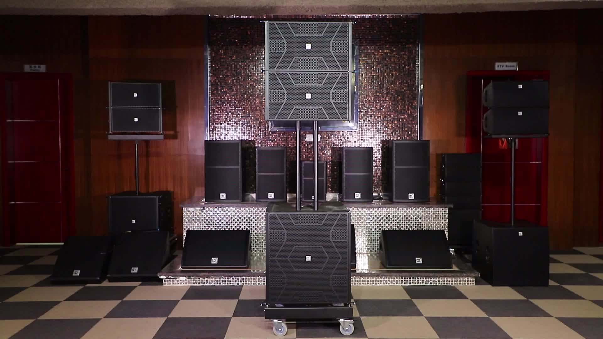 Cvr 오디오 자체 전원 라인 어레이 스피커 시스템 + 사운드 시스템 - Buy Sonido Sistema,선 배열 스피커 ...