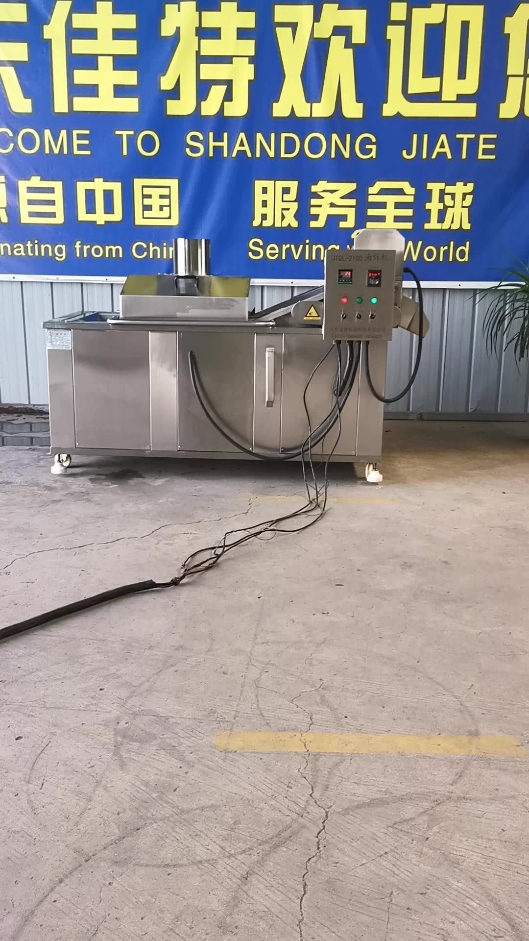 Small Continuous Fryer Machine Automatic Corndog Frying Machine ...