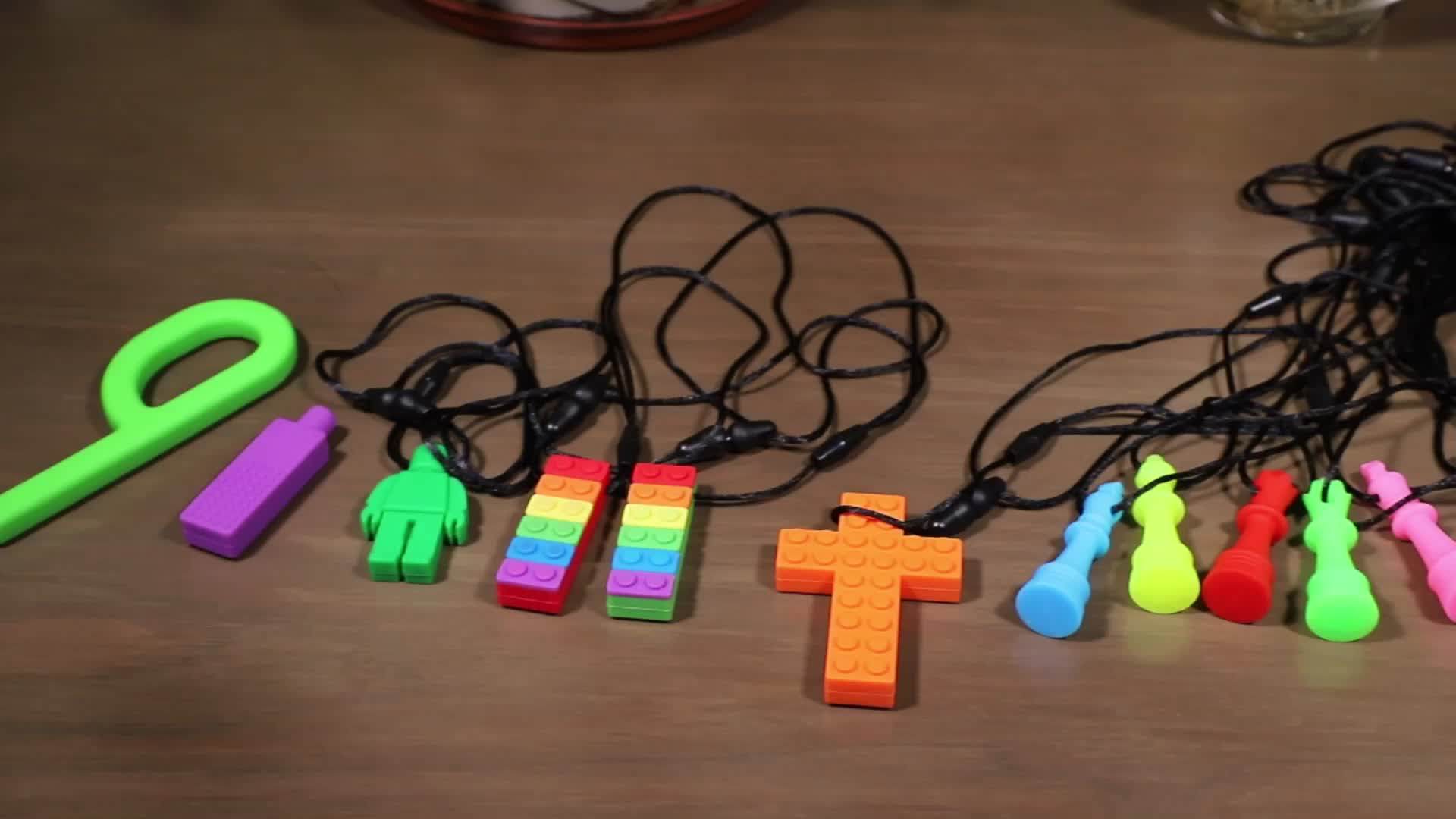 Silicone Chewy Brick For Kids With Adhd,Teething,Autism,Biting Needs ...