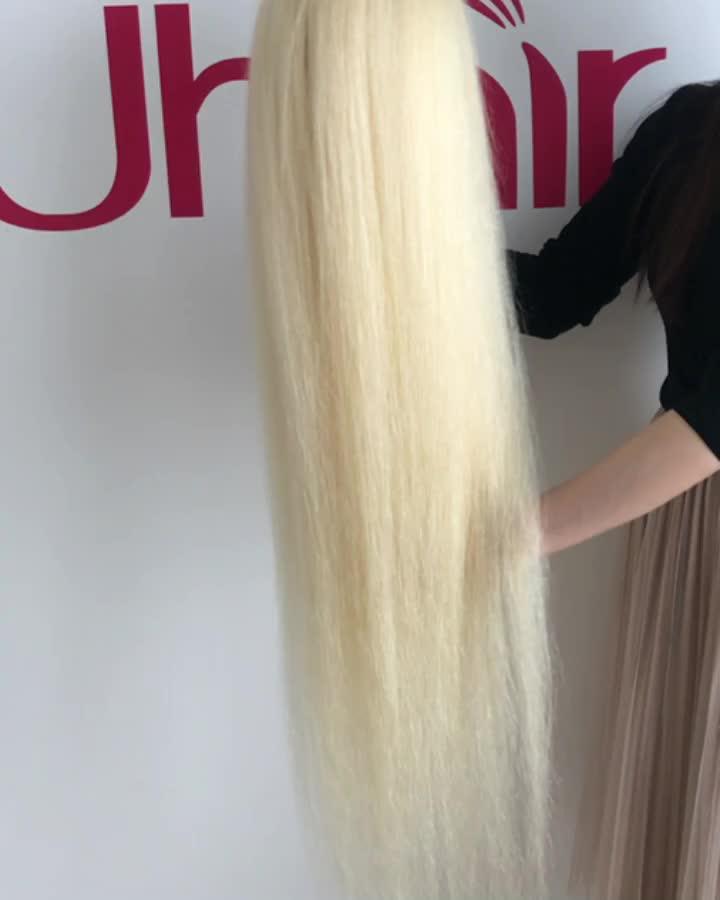 40 Inch Long Length 100% Virgin Hair Cheap Price #613 Silky Straight ...