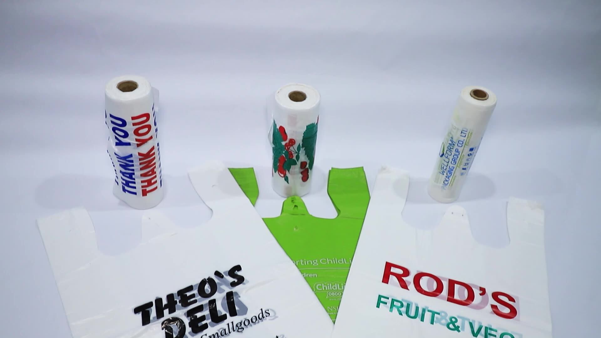 Epi/d2w/pbat/玉米淀粉可生物降解 Tt-shirt 袋 - Buy T恤袋，生物降解 T恤袋，生物降解 T恤袋 Product ...