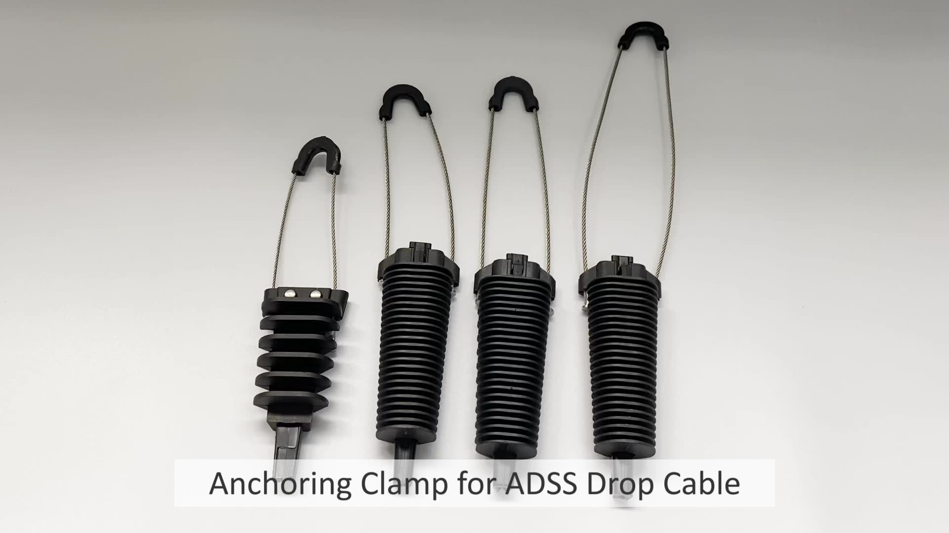 5-7mm 200mm Aerial Adss Fiber Optic Cable Dead End Clamp Ftth Hanging ...