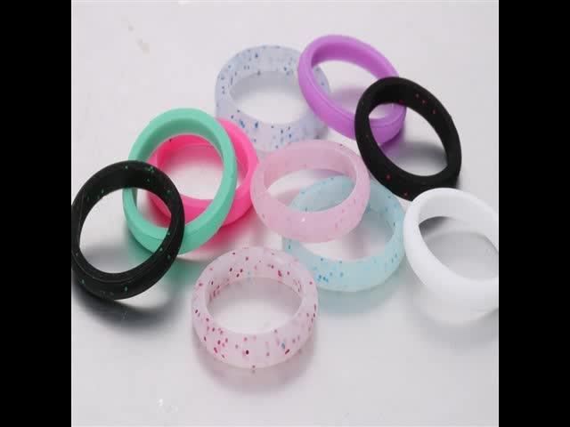 Medical Grade Silicone Rubber Wedding Seal Stackable Rings Bands 3mm ...