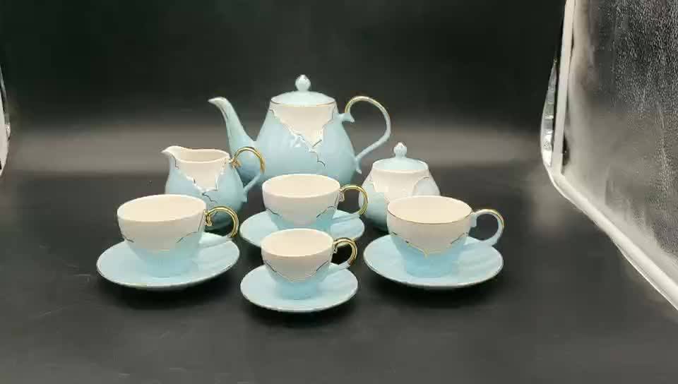 Middle East Pakistani Fine Porcelain Bone China 24pcs Tea Set Coffee ...