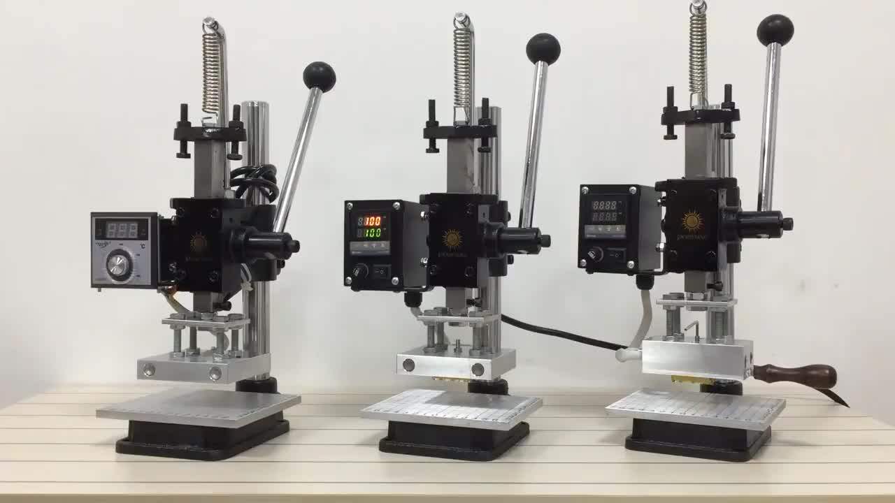 Pvc Card Wood Leather Manual Hot Foil Stamping Machine For Leather ...