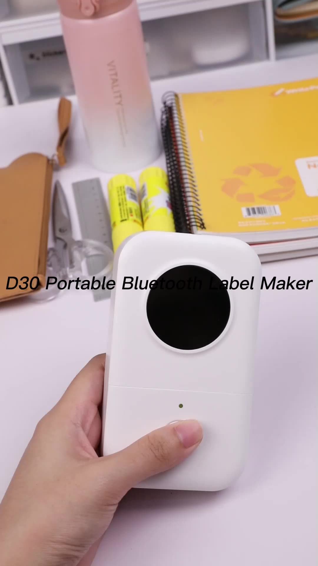 Phomemo Cable Label Printer 12mm Mini Label Maker Machine With Tape D30 ...