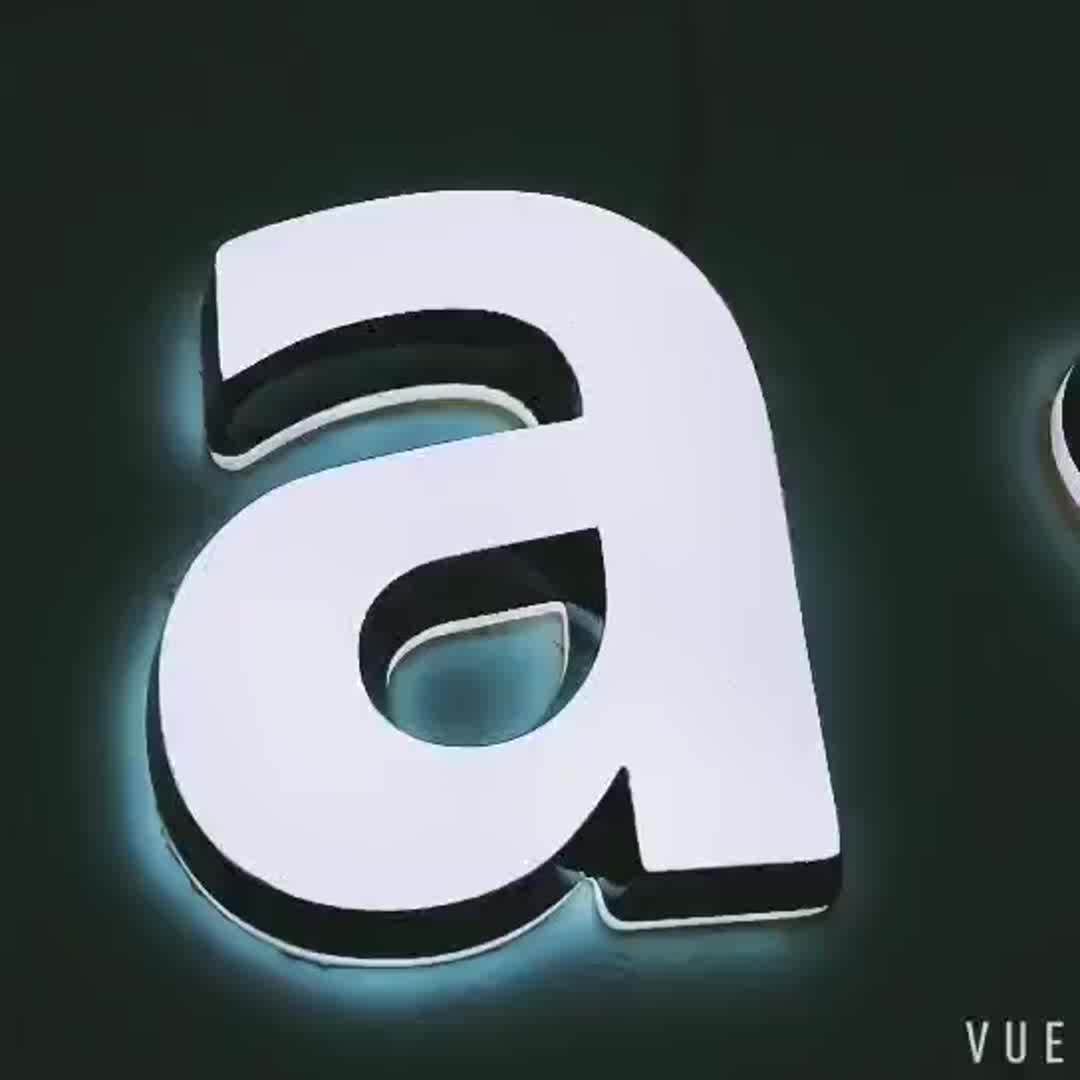 Storefront Acrylic Mini Led Lighted Solid Personal Letters 3d Shop ...