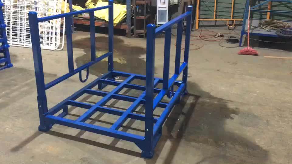 Heavy Duty Folding Stackable Pallet Rack Fabric Roll Storage - Buy ...