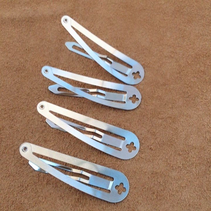 Wholesale Factory Supply 5cm Oval Shape Metal Snap Hair Clip For Hair ...