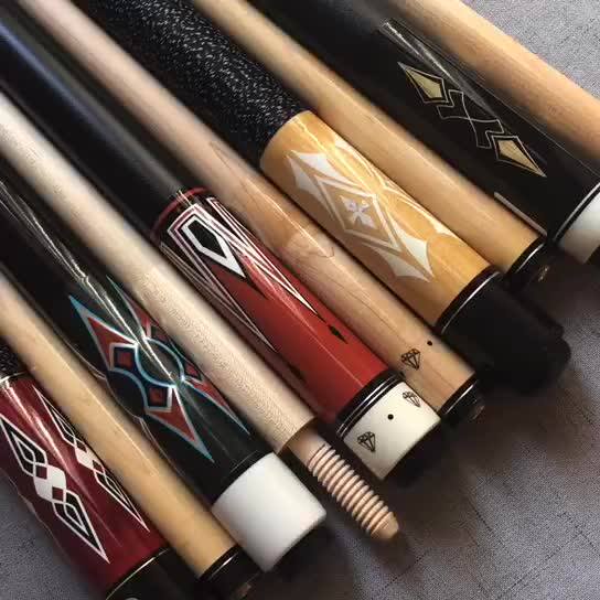 Canadian Maple Wood Very Cheap Sticker Pool Cue Decal Carom Cue - Buy ...