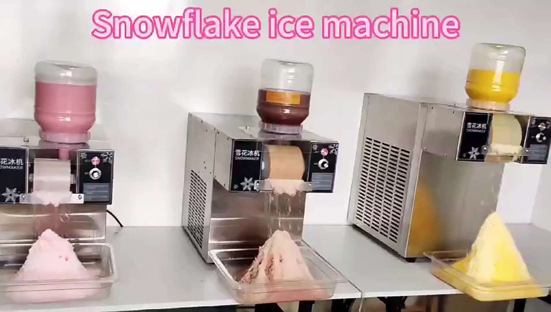 Mini Chocolate Milk Snow Ice Machine Commercial Restaurant Snowflake ...