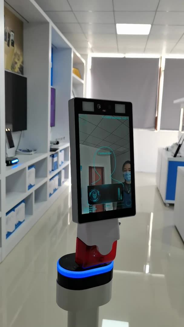8 Inch Facial Recognition Thermal Scanner Tablet Network Camera Wall ...