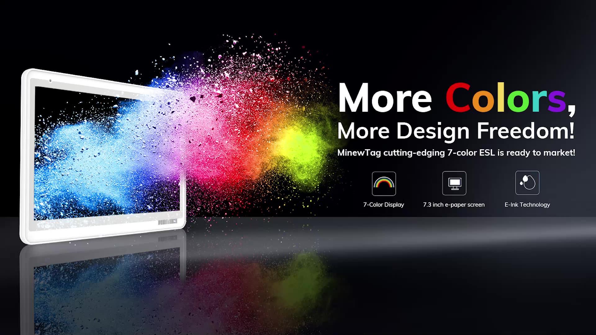 Minew Digital E-paper E-ink Conference Room Display Large E Ink Display ...