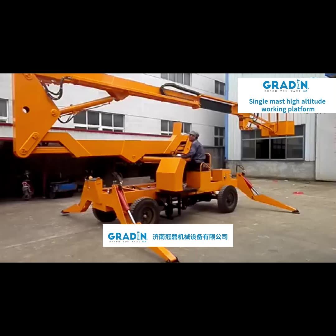 Towable Man Lift Trailer Spider Boom Lift Cherry Picker Cylinder ...