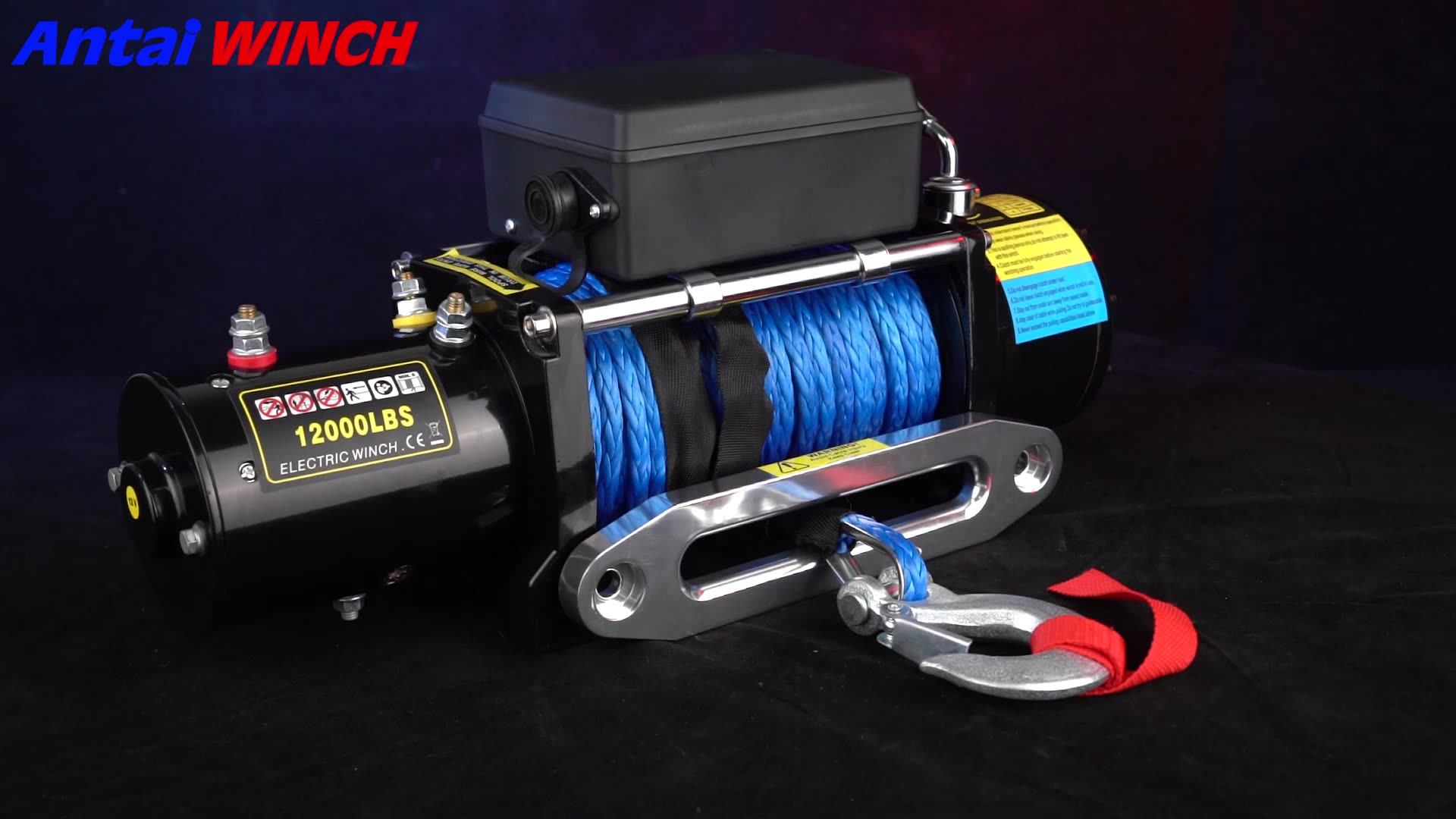 13000lbs Electric Winch With Synthetic Rope - Buy Electric Winch,4x4 ...