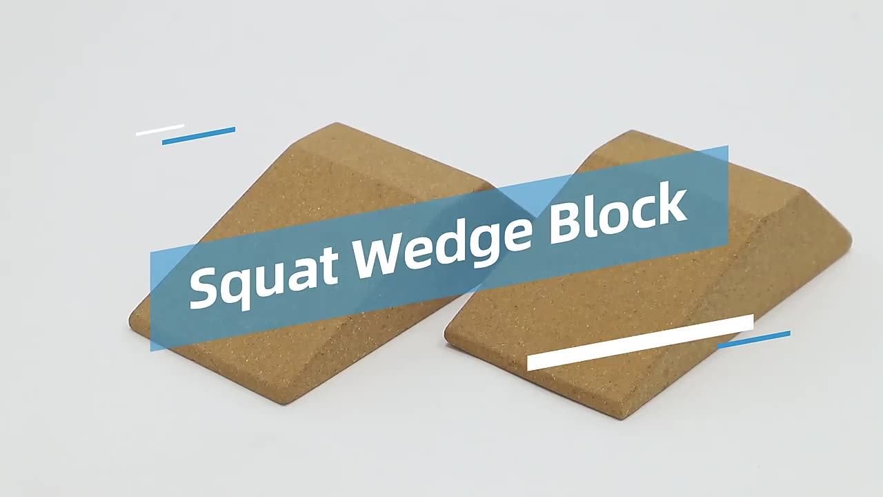 Bodybuilding Slant Board Calf Raise Wooden Cork Squat Wedge Block - Buy ...