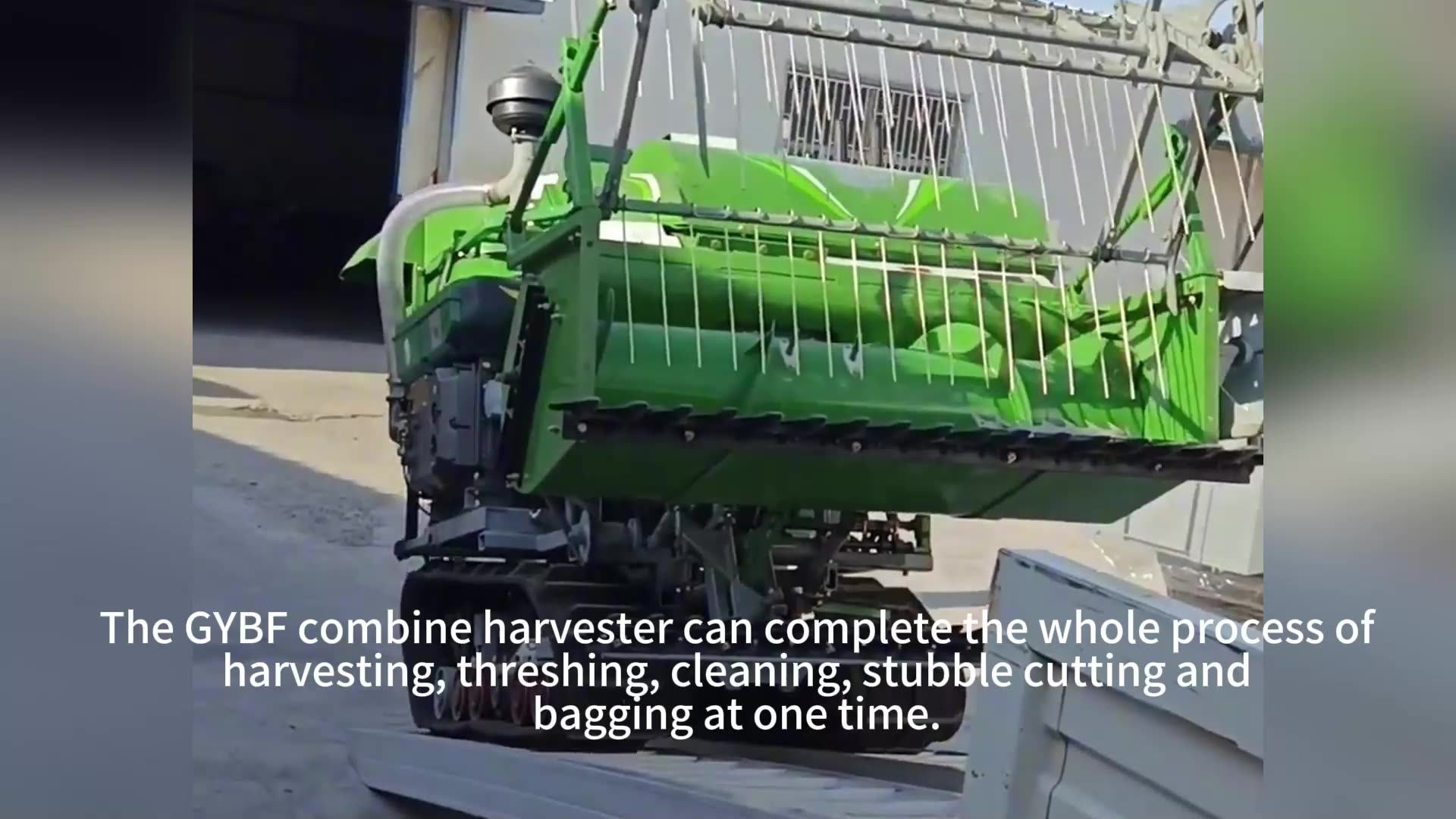 Agricultural Self-propelled Rice Wheat Harvester Rice Combine Harvester ...