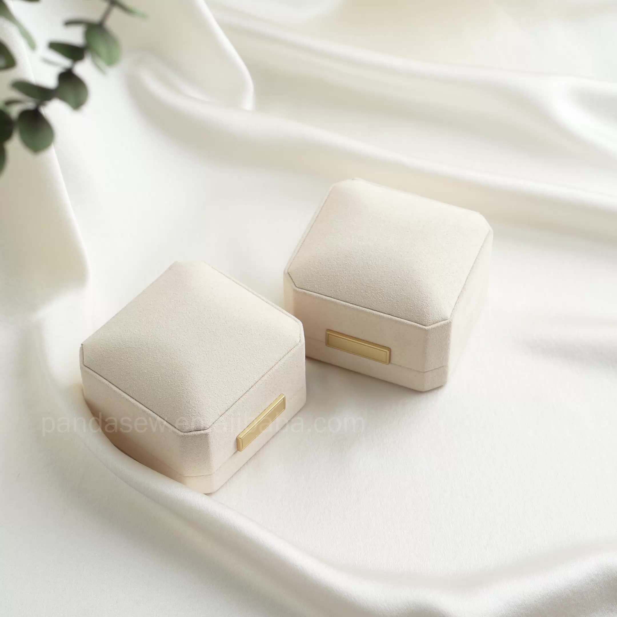 Pandasew Luxury Jewelry Packaging Box Elegant Ring Necklace Earrings ...