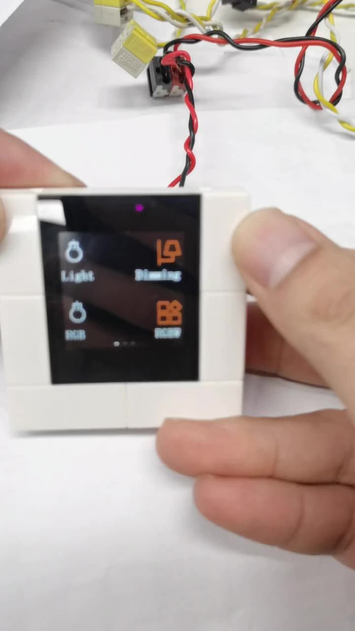 Knx New Gvs K-bus Knx/eib Knx Temperature Panel 55mm Thermostat Panel Hvac Fan Coil Switches ...