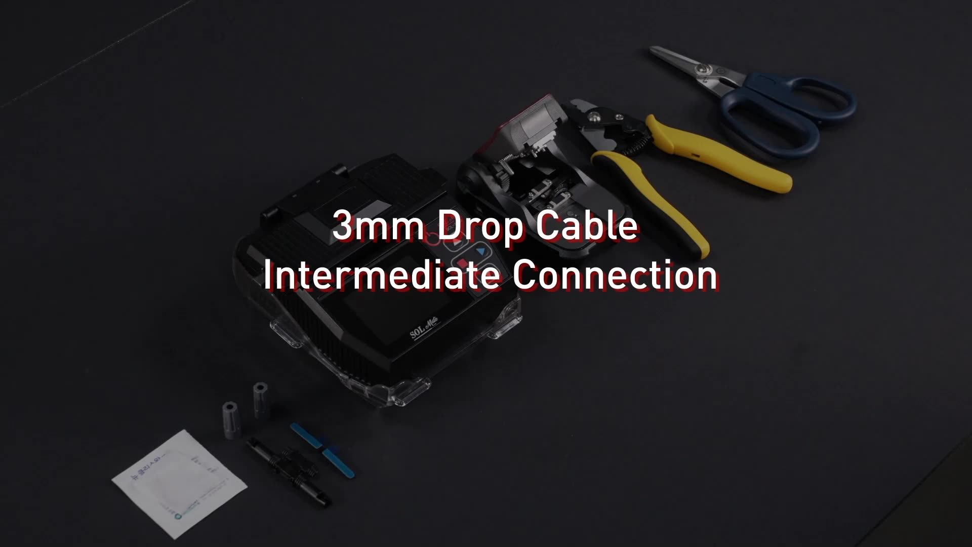 Soltech Indoor Closure For 3mm Ftth Drop Cable Intermediate Connection Solution Sol-220 Fiber ...