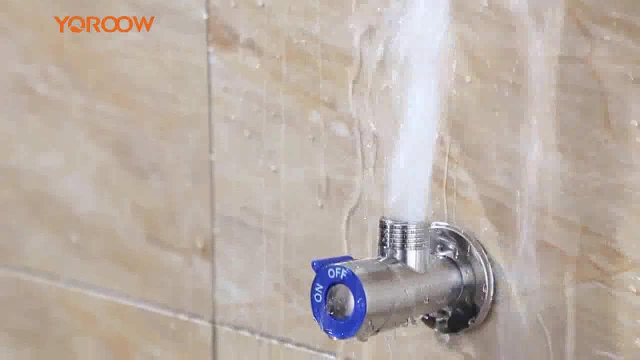 Yoroow Good Quality Chrome Toilet Three-way Angle Stop Valve 304 ...