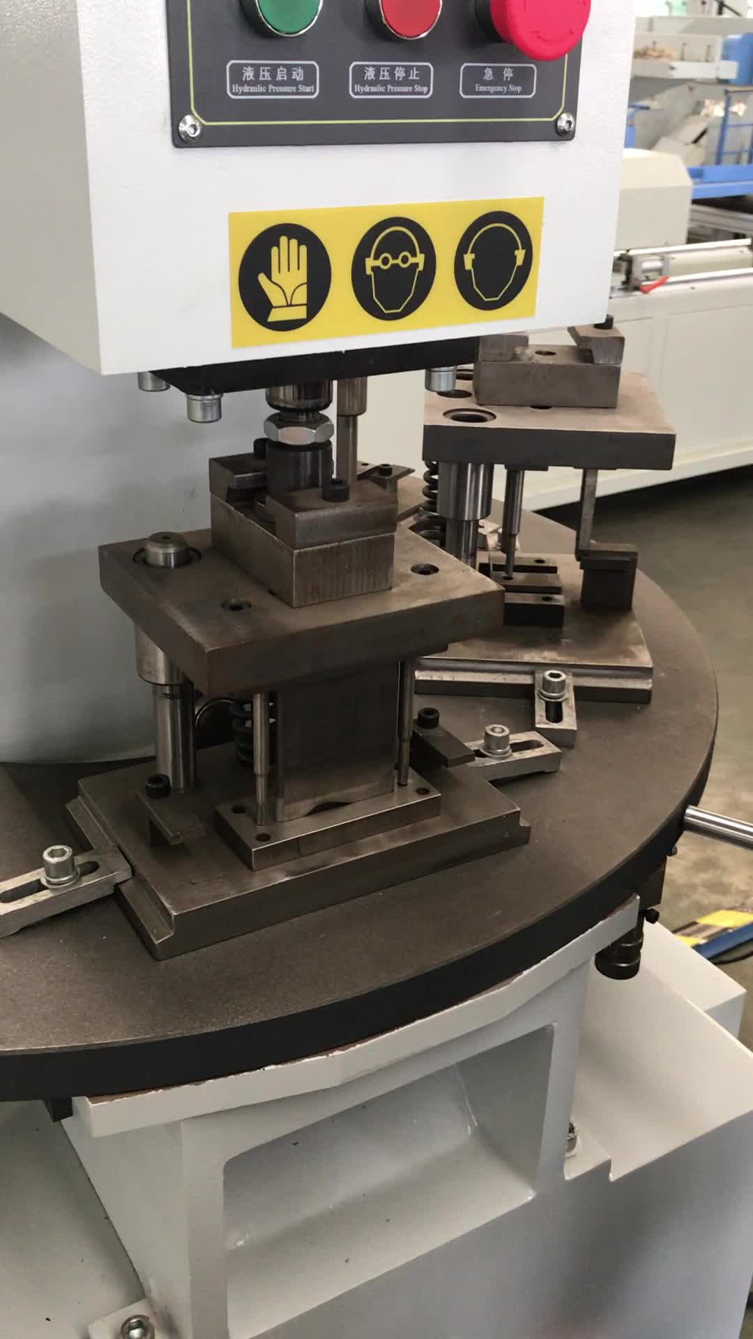 Aluminum Window Door Fabrication 6 Work Position Hole Punching Machine ...
