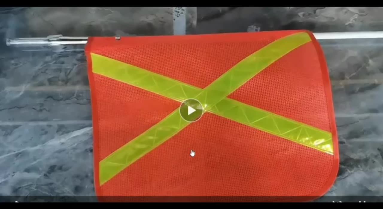 Heavy Duty Safety Flags Reflective Flags For Mining Vehicles Super ...