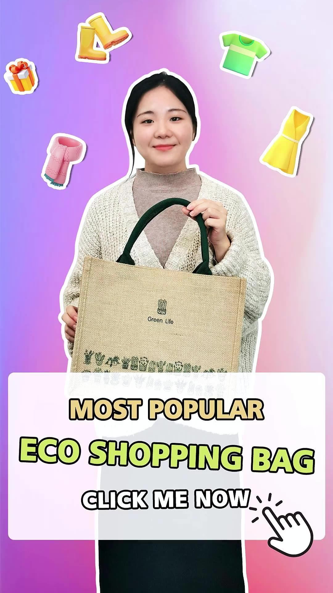 Custom Printed Large Jute Beach Bag Natural Eco Friendly Burlap Tote ...