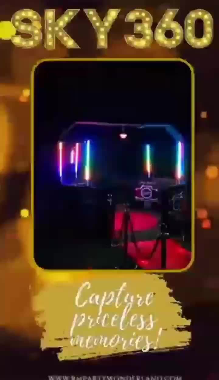 Automatic Rotating Overhead 360 Photo Booth Selfie Top Spinner 360 ...