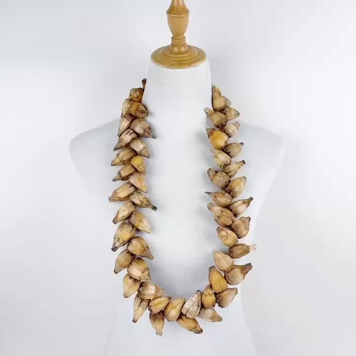 Wholesale Samoan Mens Traditional Ula Fala Necklace Natural Seeds The ...