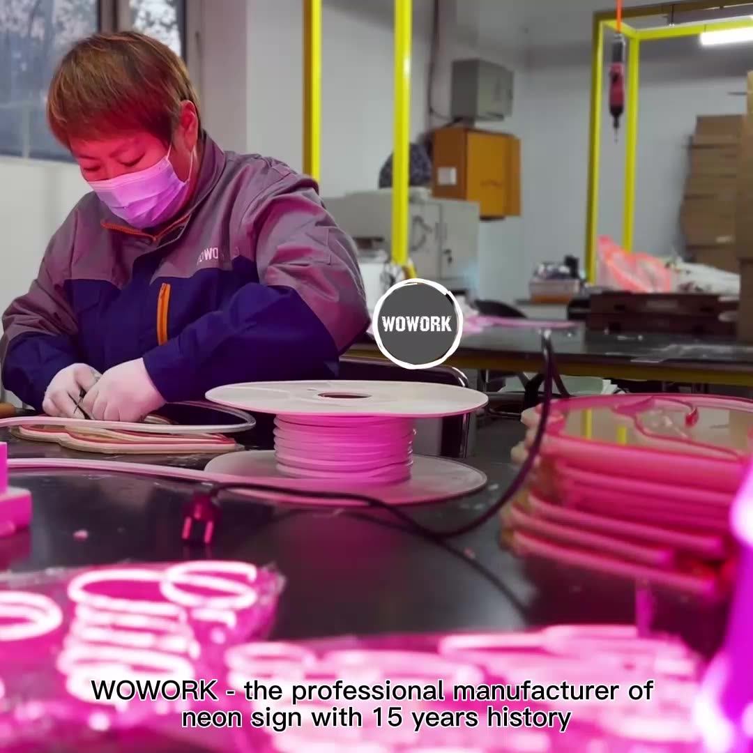 2023 Wowork Fushun Outdoor Giant Neon Merry Christmas Light Led ...