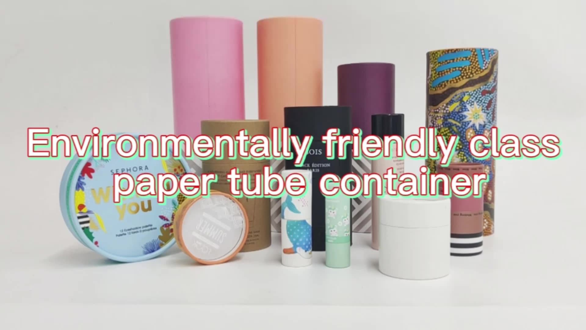 Jijid Custom Cylindrical Canister Cardboard Cylinder Round Box Paper ...